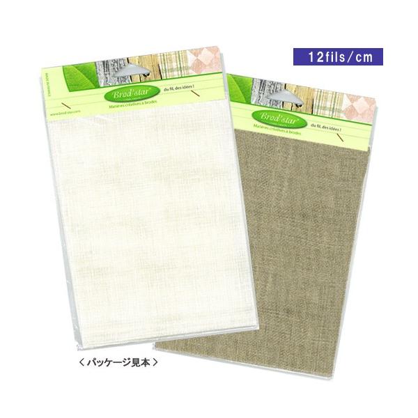 刺しゅう布Brod starリネン布　LIN 12 FILS【 サイズ(約) 】 40×45cm【 布の種類 】 リネン100％【 布地のカウント数/インチ 】 30ct【 目数 】 120目/10cm(30ct)【 原産国 】 フランス【...