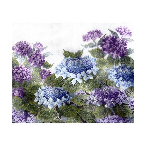 オリムパス　刺しゅうキットオノエ・メグミ愛すべき花たち紫陽花 【 サイズ(約) 】 額外径41.8×35.1cm 額内径 36.4×29.7cm31×19.8ｃｍ 厚み4ｃｍ（パッケージサイズ）【 セット内容 】 25番ししゅう糸（綿100...