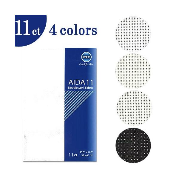 RTO　刺しゅう布AIDA Needlework 11ct【 サイズ(約) 】 39×44cm【 素材/カウント数 】 AIDA　綿100％/11ct（40目/10cm）【 発売元 】 RTO使って頂き易い大きさにカットされた刺繍用の布です...