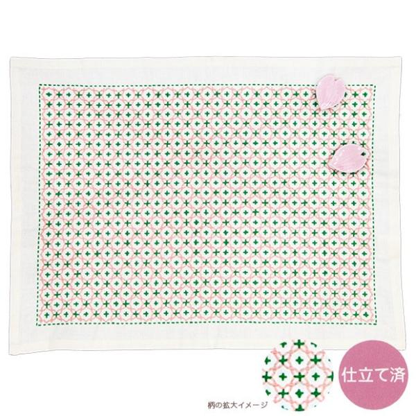 人気の一目刺しキットです。図案がプリントされているので、すぐにお楽しみいただけます。一目刺しとは、刺し子の技法のひとつで、一定の針目で縦、横、斜めと同じ方向を順に刺していく刺繍技法です。コースターやふきんなど、身近なものから刺し子を取り入れ...