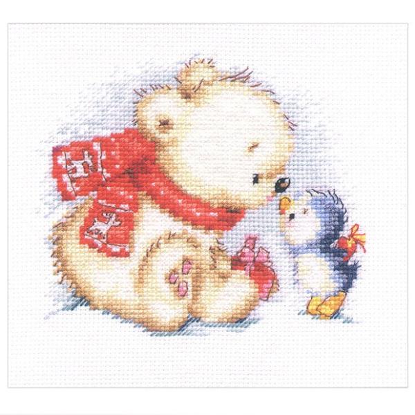 ロシアのメーカー、ALISA（アリサ） のクロスステッチ・刺繍キットです。親愛なる、あなたへ。可愛らしい、プレゼント交換。【 サイズ（約） 】13×12cm※余白を含むサイズ（完成サイズ）21.5×15.5cmフック含まずcm（パッケージサ...