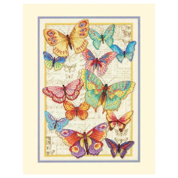 アメリカ Dimensions（ディメンジョン）の刺しゅうキットです。【 サイズ(約) 】25.4×35.5cm（完成サイズ）32.5×24cm厚さ1cm （パッケージサイズ）【 セット内容 】刺しゅう布、刺しゅう糸（色分け済み）、針、図案...