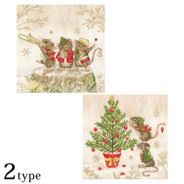 ■パッケージザイズ…22×22×2cm■完成サイズ…26×26cm■セット内容…刺しゅう布、刺しゅう糸（Anchor ／色分け済み）、針、図案、説明書■布の種類…Zweigart AIDA 100％ cotton■刺繍布の色…プリント■刺し...