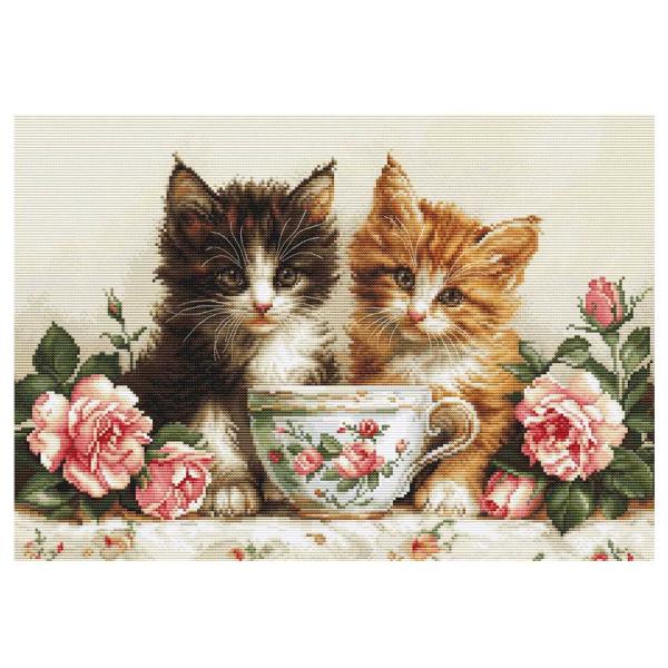 ■サイズ（約）…30×22×1.5cm（パッケージサイズ）37×25cm（完成サイズ）■セット内容…刺しゅう布、刺しゅう糸（LUCA-S／色分け済み）、針、図案、説明書■刺繍布の色…ベージュ格子入り■布の種類…Zweigart AIDA 1...