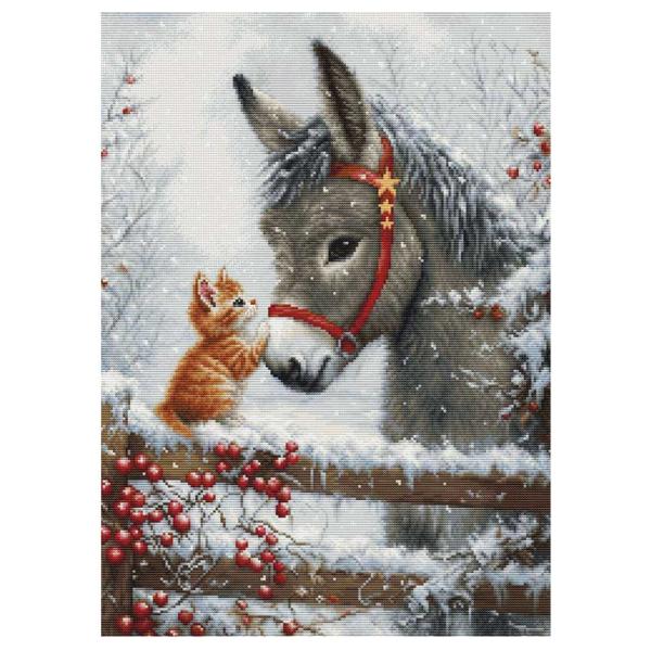 ■サイズ（約）…30.5×22×1.5cm（パッケージサイズ）29×40cm（完成サイズ）■セット内容…刺しゅう布、刺しゅう糸（色分け済み）、針、図案、説明書■刺繍布の色…ホワイト■布の種類…Zweigart AIDA 100％ cotto...