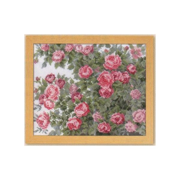 *中〜上級者向*デザイン：オノエ・メグミ●キット内容・25番ししゅう糸(綿100％)・No.3000布(ジャバクロス中目)〈32〉オフホワイト(綿100％)・クロス針・カラー図案付説明書●出来上がりサイズ額外径：約35.1ｃｍ×41.8ｃｍ...