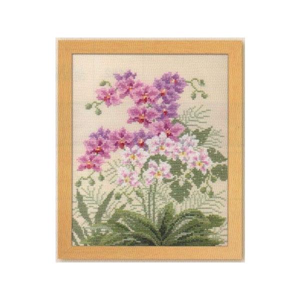 *中〜上級者向*デザイン：オノエ・メグミ●キット内容・25番ししゅう糸(綿100％)・No.3000布(ジャバクロス中目)〈1〉ベージュ(綿100％)・クロス針・カラー図案付説明書●出来上がりサイズ額外径：約41.8ｃｍ×35.1ｃｍ額内径...