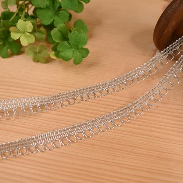 キラキラシルバーのブレード幅…約12ｍｍ販売価格は、長さ3ｍの価格です。3ｍ購入→個数16ｍ購入→個数2と入力おねがいいたします。☆写真と実際の色が違って見えることがあります。予めご了承ください。