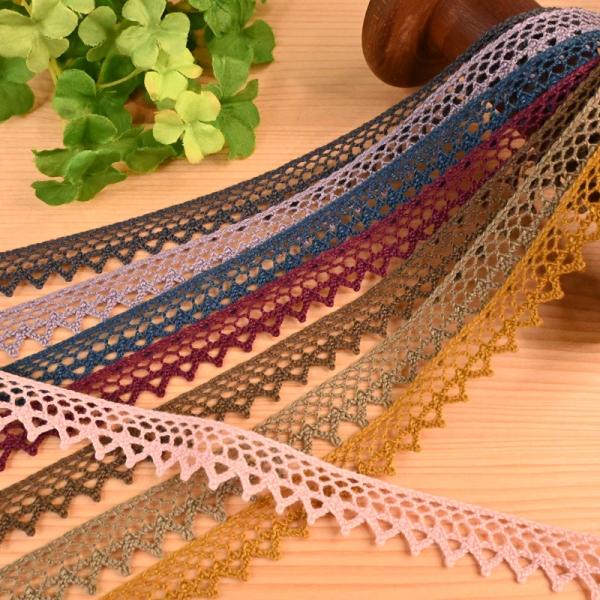 お洒落なトーションレースです。素材…綿100％巾…約13ｍｍ販売価格は、長さ1ｍの価格です。　　1ｍ購入→1個　　2ｍ購入→2個　　　　　と入力おねがいいたします。※写真と実際の色が多少違う場合があります。予めご了承ください。