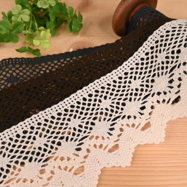 ウールトーションレースです♪素材…ウール100％巾…約80ｍｍ販売価格は、長さ1ｍの価格です。　　1ｍ購入→1個　　2ｍ購入→2個　　　　　と入力おねがいいたします。※写真と実際の色が多少違う場合があります。予めご了承ください。