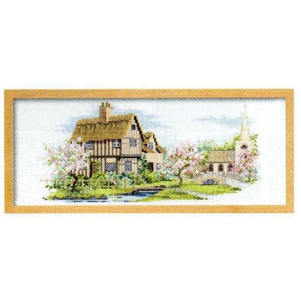 クロスステッチを使用した刺繍、クロスステッチキットです。●上級者向きです。●額は、キットに含まれていません。（額は、Ｗ-47N使用・別売）●オリムパスNo.3800布（アイーダ）使用●額外径：縦18.5cm×横43cm　額内径：縦15.5c...