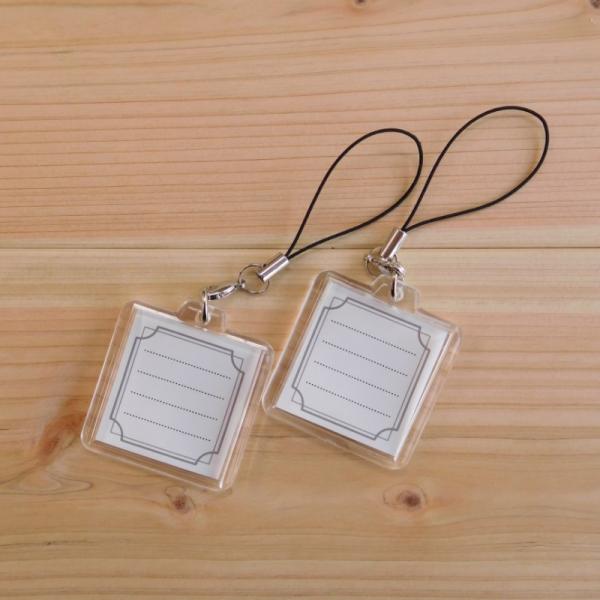 ●1袋2個入りです。●ストラップ本体：全長約11cm　アクリルケース外径：縦4.2cm×横3.9cm×幅0.6cm　アクリルケース内径：縦3.5cm×横3.3cm　●発送この商品はお取り寄せ商品になります。取り寄せには10営業日かかります。