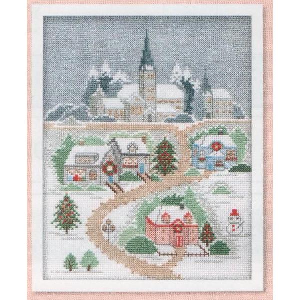 クロスステッチを使用した刺繍、クロスステッチキットです。〜越智通子アート・フレーム〜メモリーオブシーズンズ●上級者向き●キット内容　・25番ししゅう糸(綿100％)　・シャイニーリフレクターラメししゅう糸(キュプラ63％、ポリエステル37％...