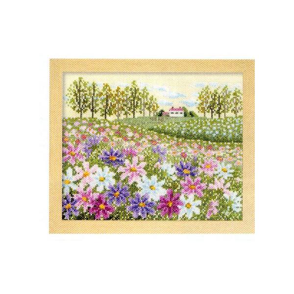 クロスステッチを使用した刺繍、クロスステッチキットです。●中級〜上級者向きです。●キット内容　・ししゅう糸（綿１００％）　・ししゅう布（綿１００％）　・ししゅう針　・図案付説明書●額は、キットに含まれていません。（額は、Ｗ-41N使用、別売...