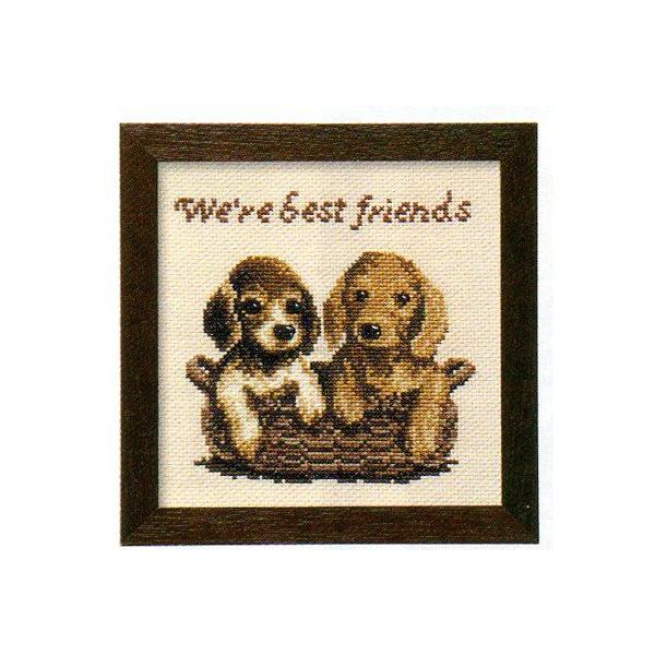 クロスステッチを使用した刺繍、クロスステッチキットです。●キット内容　・ししゅう糸（綿１００％）　・ししゅう布（綿１００％）　・ししゅう針　・図案付説明書●額はキットに含まれていません。　(額Ｗ-39N使用、別売　額Ｗ-38Nも使えます。)...