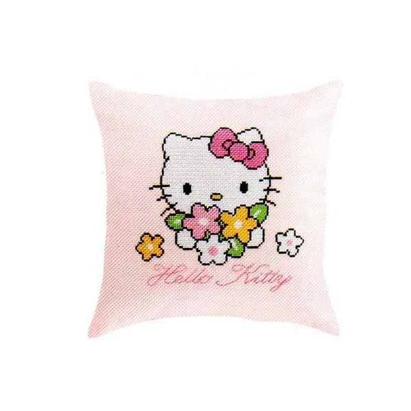 クロスステッチを使用した刺繍、クロスステッチキットです。●初級〜中級者向きです。●ロープザック、額にも仕立てられます。●クッションの中綿、ファスナー、額、ロープザック用のロープはキットに含まれていません。●オリムパスNo.3000布（ジャバ...