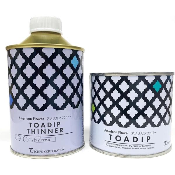 セット内容:アメリカンフラワーディップ液(160ｍｌクリアー)　1個・使用中の注意：ディップ液は、有機溶剤ですので　換気の良い場所でご使用ください。アメリカンフラワーうすめ液2501個ディップ液が濃くなったときや、乾いて固まりかけたときに混...