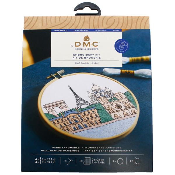 印刷済みの生地なので、すぐに作品づくりをお楽しみいただけます。完成後はそのまま刺しゅう枠に入れて飾るとかわいいインテリアに。出来上がりサイズ　直径約14.5ｃｍ<br>セット内容：*２５番刺しゅう糸*刺しゅう布(図案印刷済み)*...