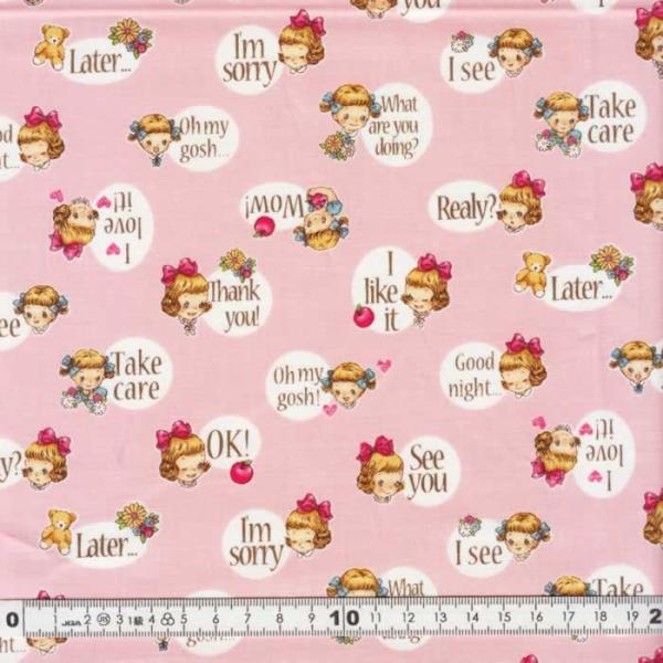 ■商品明細Dear Little World マーガレット＆ソフィー　吹き出し柄巾：約１１０cm綿１００％日本製ネコポスは単品で２ｍ（20）までです。ネコポスご利用の場合は、配送方法選択時に「ネコポス」をご指定下さい。他の商品との同梱はでき...