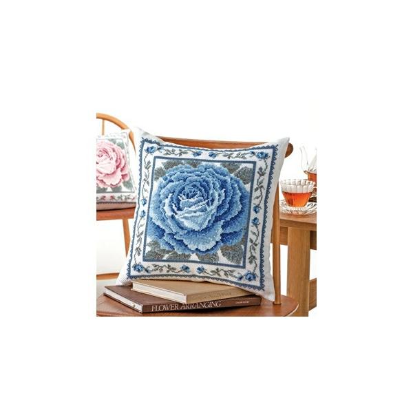 オノエ・メグミさんデザインの美しい花たちシリーズ　クッションカバーキット内容：ししゅう糸（綿100%）、No.3000布 ジャバクロス中目（オフホワイト）綿100%・刺しゅう針・図案付説明書出来上りサイズ：約40ｃｍＸ40ｃｍ※額・クッショ...