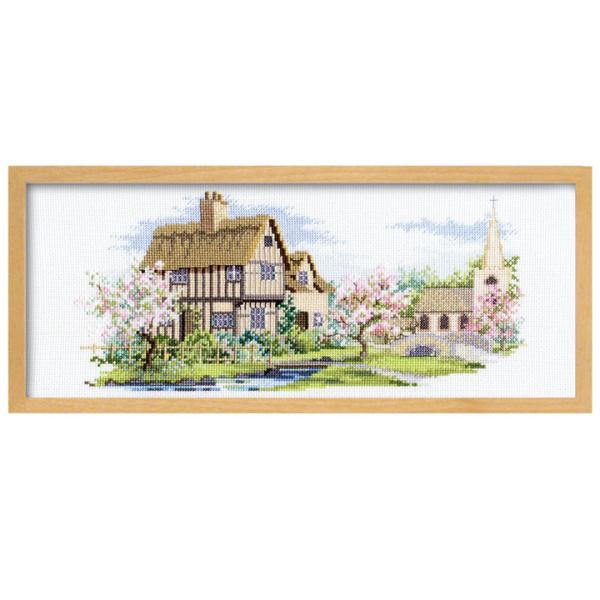 キット内容：刺しゅう布 Ｎｏ．3800布アイーダ刺しゅう糸・クロス針・カラー「図案付き説明書　出来上がりサイズ：刺しゅう部分約34ｃｍＸ約14ｃｍ額Ｗ-47　別売り額サイズ 外形26.3Ｘ32.3ｃｍ<br><br>...