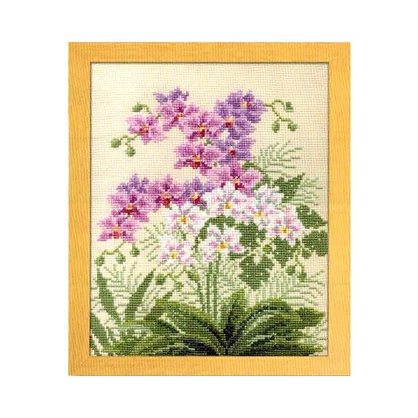 キット内容：オリムパス25番ししゅう糸（綿100%）、No.3000布（ジャパクロス中目）（綿100%）、クロス針、図案付説明書中〜上級者向け出来上りサイズ約30ｃｍＸ37ｃｍ額：Ｗ-41(白木）・Ｗ-42(ブラウン）・Ｗ-46（ホワイト）...