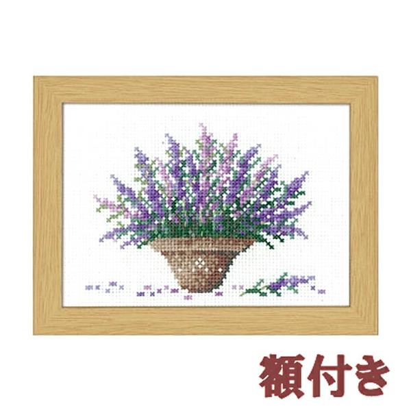 キット内容：２５番ししゅう糸（綿１００％）・No.8300布（インディアンクロス）白（綿１００％）・クロス針 ・カラー図案付説明書・木製フレームサイズ：額外径:約15cm×20cm　額内径:約11.6cm×16.6cm）打込目数：13カウン...