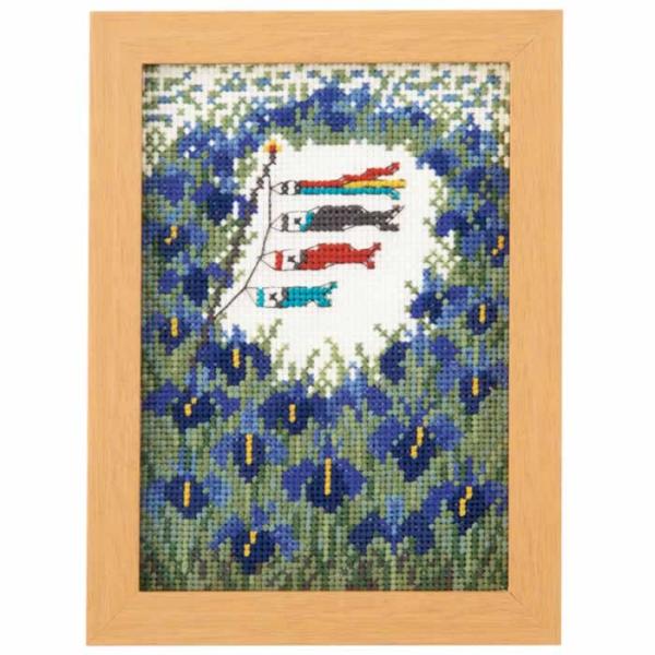 オリムパス　クロスステッチ刺しゅうキット12ヶ月の小さな花風景〜マリー・カトリーヌ　コレクション〜セット内容：２５番刺繍糸　クロス針　刺しゅう布（インディアンクロス）オフホワイト　カラー図案付き説明書　木製フレーム出来上がりサイズ：額外径：...