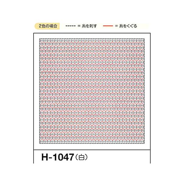 花ふきん白出来上がり寸法：約縦34cmx横34cmパック内容：晒木綿・説明書必要な刺し子糸（20ｍ）の目安：4かせ（刺し子部分3かせ、くぐる部分1かせ）　備考：図案は布にプリント済み。仕立て済みではありません。刺しやすい晒木綿リハビリにも教...