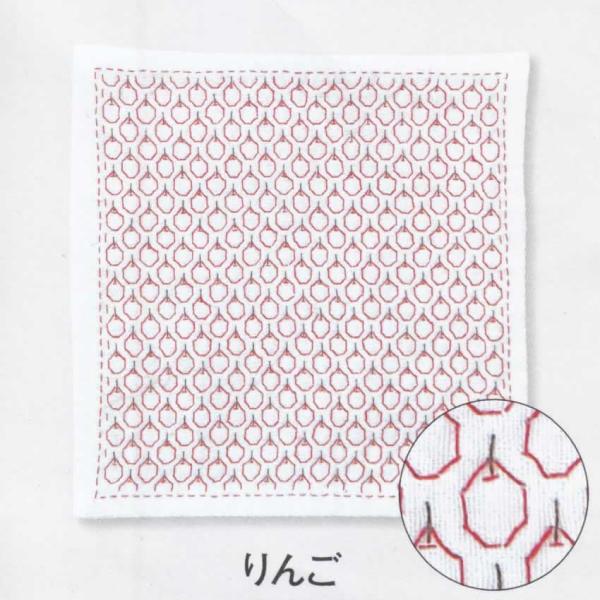 キット内容：防臭ガーゼ（綿１００％/スリット糸ミューファン使用）25番刺繍糸（綿１００％）刺し子針　作り方説明書水で消える図案プリント済み3重ガーゼの贅沢使用抗菌防臭機能あり日本製出来上がりサイズ：約　タテ20cmX横20cm用意するもの:...