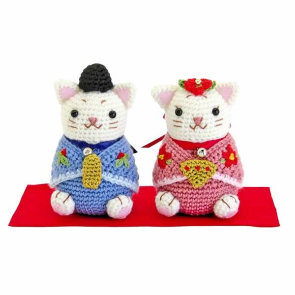 ■商品内容出来上がり寸法：男雛：約 高さ12cm×横7cm・女雛：約 高さ10.5cm×横7cmデザイン：福村弘美キット内容：ミルキーキッズ、ミルキーベビー、ロイヤルベビー、25番刺しゅう糸 ※用具はキットに含まれておりません※出来上がりサ...
