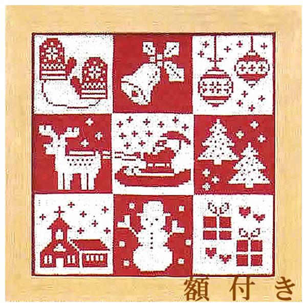 キット内容：Ｗ-３８（白木）・布No.8300(インディアンクロス）・25番刺しゅう糸（綿100％）・クロス針・カラー図案付き説明書出来上がりサイズ：縦約24.4cmＸ横24.4cm額付なのですぐに飾ることができます。プレゼントにも最適！&...