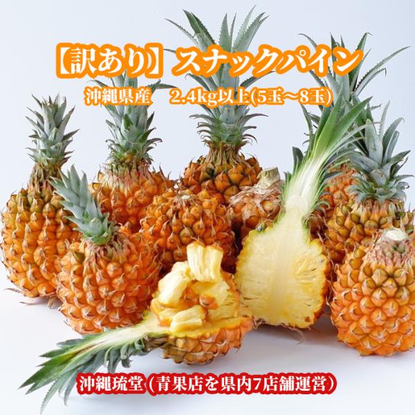 スナックパインは、今や沖縄県産パイナップルの定番！名前の由来は、お菓子(スナック)感覚で食べられることから「スナックパイン」と呼ばれています。果肉が柔らかいので手でちぎって食べる事ができ、しかも芯の部分まで食べられる新感覚のパイナップル。皮...