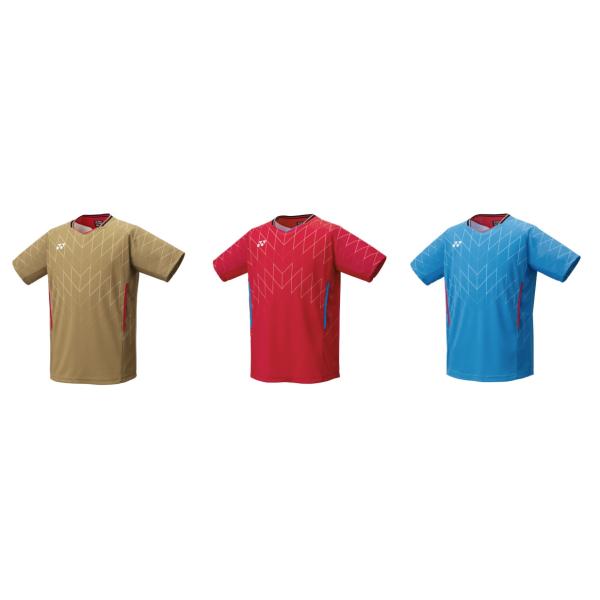 メーカー名：ヨネックス（YONEX）商品名：メンズゲームシャツ品番：10698カラー：ゴールド、ジャパンレッド、セルリアンブルー仕様ベリークールドライ、UVカット、吸汗速乾、ストレッチ、制電、PrecisionMove素材ポリエステル100...