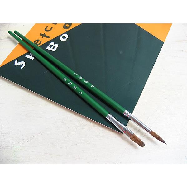 ・子供から大人まで不満なく使える!・水彩画教室でも使って頂いている水彩筆・選毛した上質な馬毛使用。・日本製。