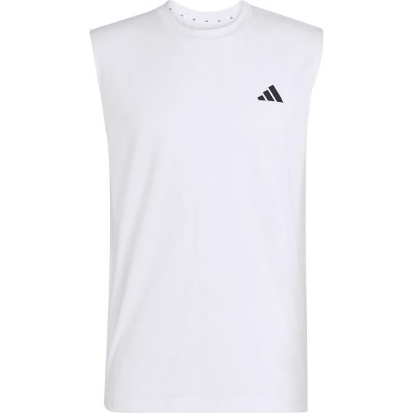 アディダス adidas ワークアウト エッセンシャルズ フィールレディ ノースリーブ 半袖 T シャツ  LOG28　ワークアウト エッセンシャルズ ノースリーブ 半袖 T シャツで、力強くトレーニングセッションを乗り切ろう。胸元のスリー...