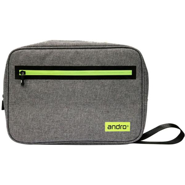 アンドロ andro アンドロエスキューケース2 ANDRO SQ CASE II グレー×イエロー ラケットケース ラケットバッグ ポーチ 収納袋 部活 練習 試合 大会 新入部員  412060　卓球　初めてのラケットケースにもおすすめ...