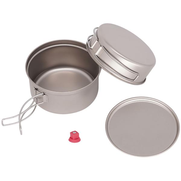 ベルモント belmont チタントレールクッカー 1000  ケース付   BM581　アウトドア　持ち運びに便利なクッカーセットです。クッカーは吹きこぼれにくい段付き構造で、インナーリッドを使えばフライパン調理も同時に行えます。深型のフ...