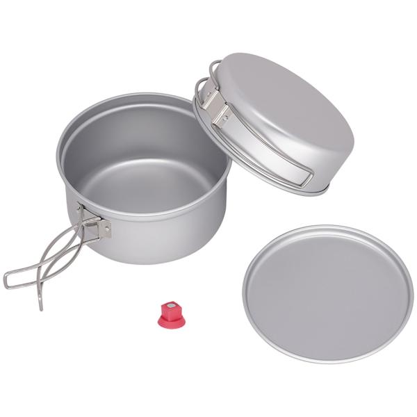 ベルモント belmont アルミトレールクッカー 1000  ケース付   BM591　アウトドア　持ち運びに便利なクッカーセットです。クッカーは吹きこぼれにくい段付き構造で、インナーリッドを使えばフライパン調理も同時に行えます。深型のフ...