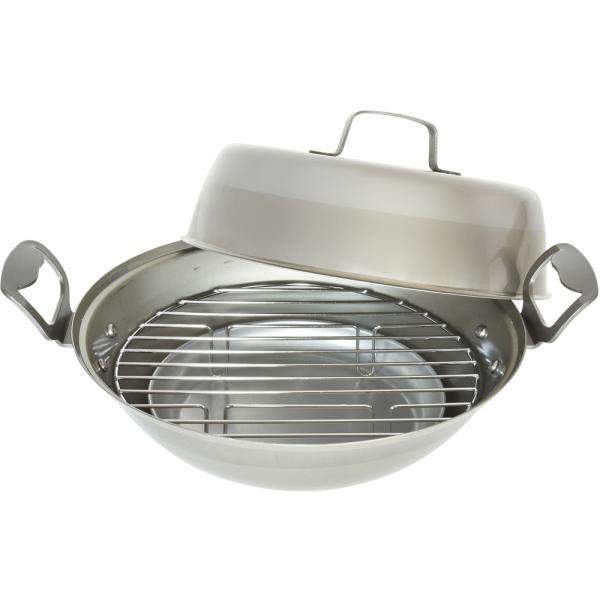 ベルモント belmont 鉄製 燻製鍋27cm  H027C　アウトドア　アウトドアやご家庭で簡単に燻製ができます。