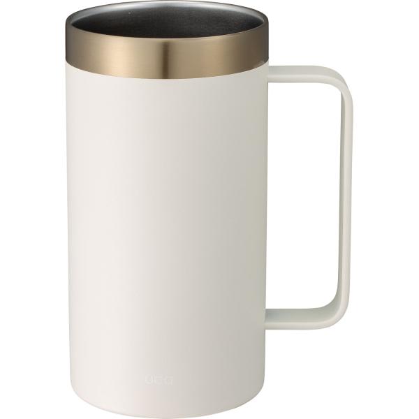 ユーシーエー uca 喉越しを楽しむジョッキ ホワイト ビア ビール カップ コップ 酒器 のどごし 味わい 真空二層構造 温度キープ 晩酌 宅飲み プレゼント 贈り物 ギフト  871354　アウトドア　お酒の味や香り、それによって得られ...