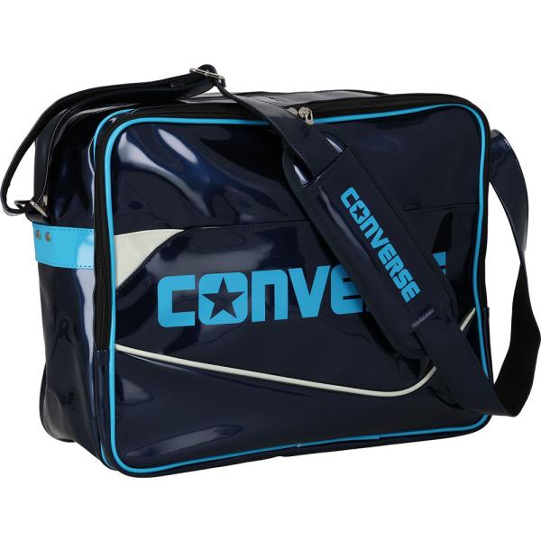 コンバース CONVERSE エナメルショルダーM バッグ 鞄 バスケットボール ミニバス ケース 収納 スポーツ 部活 学校 ジム トレーニング チーム クラブ  C2354053 2922　光沢感のあるエナメル素材のショルダーバッグです...