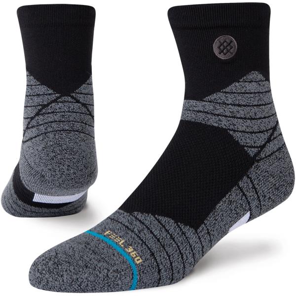 スタンス STANCE ソックス ICON SPORT QTR メンズ レディース バスケ 靴下 スポーツソックス ショート丈 練習 部活 学校 吸汗速乾 耐久 トレーニング  A459A21SQB BLK　かかとやつま先にはシームレス設計...