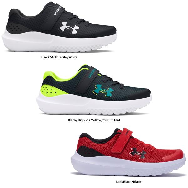 アンダーアーマー UNDER ARMOUR ランニング 陸上 UA SURGE 4 AC ジュニア ボーイズ 子ども キッズ シューズ 靴 通気性 軽量 トレーニング ジョギング 運動 部活 クラブ  3027104　軽量で通気性に優れたメ...