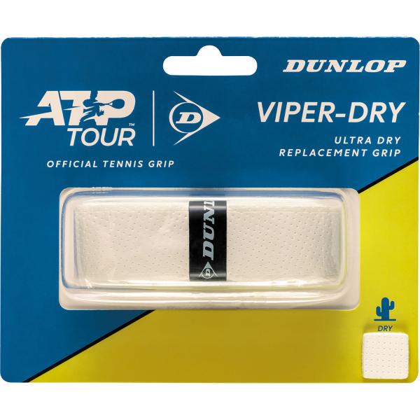 ダンロップ DUNLOP リプレイスメントグリップ セミドライタイプ  1 本入   VIPER-DRY 1PC DTA2522　テニス　速乾性に優れたリプレイスメントグリップ。 DUNLOP CX/FX/SX/LX SERIES ラケット...