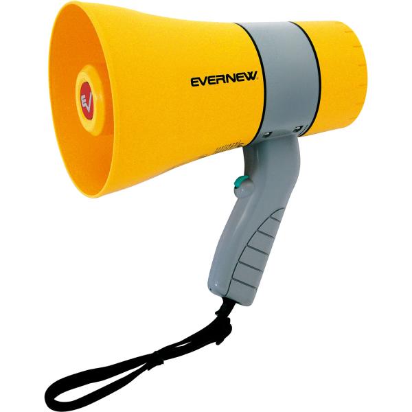 エバニュー Evernew 拡声器06W 体育 授業 体育授業 体つくり 部活 運動 拡声器 EKB119　音声＋ホイッスル機能を有した拡声器06Wは、音声到達距離250m、IP65等級を有したコンパクトな防水・防塵拡声器です。