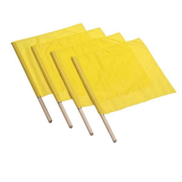 エバニュー EVERNEW バレーラインズマン旗40 4本入 黄色 イエロー 視認性 部活 クラブ活動 サークル 審判 大会 試合 球技 学校 授業 線審 目印 案内 連絡  EKE009　バレーボール 　公式試合で使用される40cm四方の...