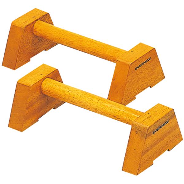 エバニュー EVERNEW 倒立台35 学校体育 体育 部活 授業 クラブ チーム 木製 トレーニング 筋力UP 筋トレ  EKF428　プッシュアップトレーニングに適している、木製の倒立台です。握り部は直径3.6cmとし、上質なラワン材を...