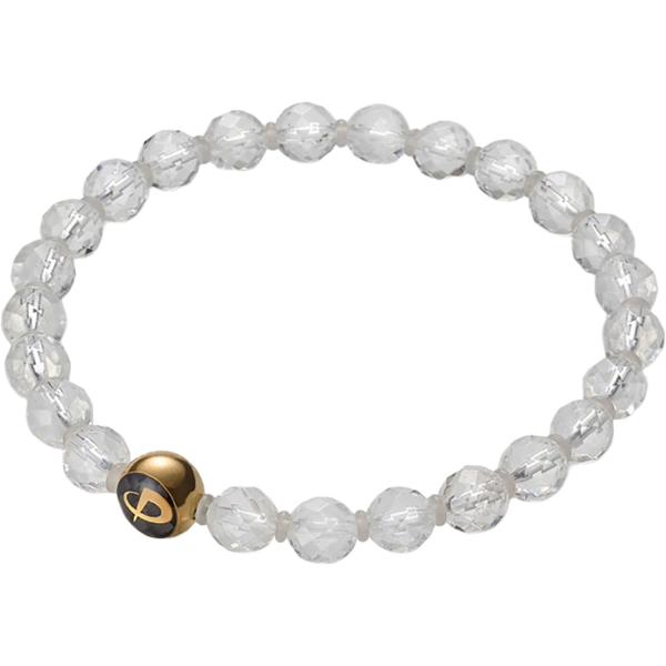 ファイテン Phiten クリスタル ブレスレット ワンリング 水晶 6MM 18CM JX985005　ラグジュアリー感あふれる天然石ブレスレット。カットを施した天然石が上品に輝き、手元にさりげない存在感を添えるブレスレット。伸縮性のある...