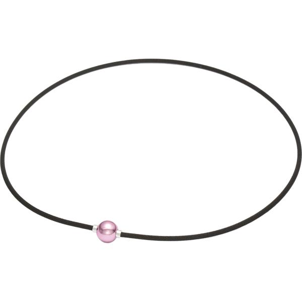 ファイテン Phiten ラクワネックレス エクストリーム RAKUWAネックレス EXTREME ミラーボール ライト ピンク/シルバー 40cm スポーツネックレス メタックス  TG922251　卓球の早田ひな選手愛用!トップの球形部...